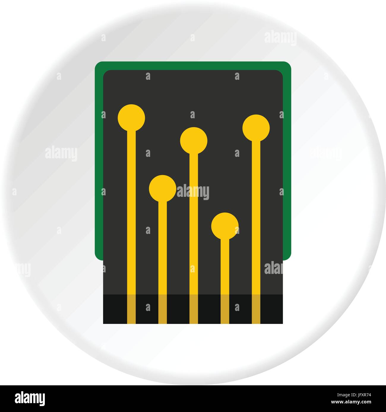 Computer processor icon circle Stock Vector Image & Art - Alamy