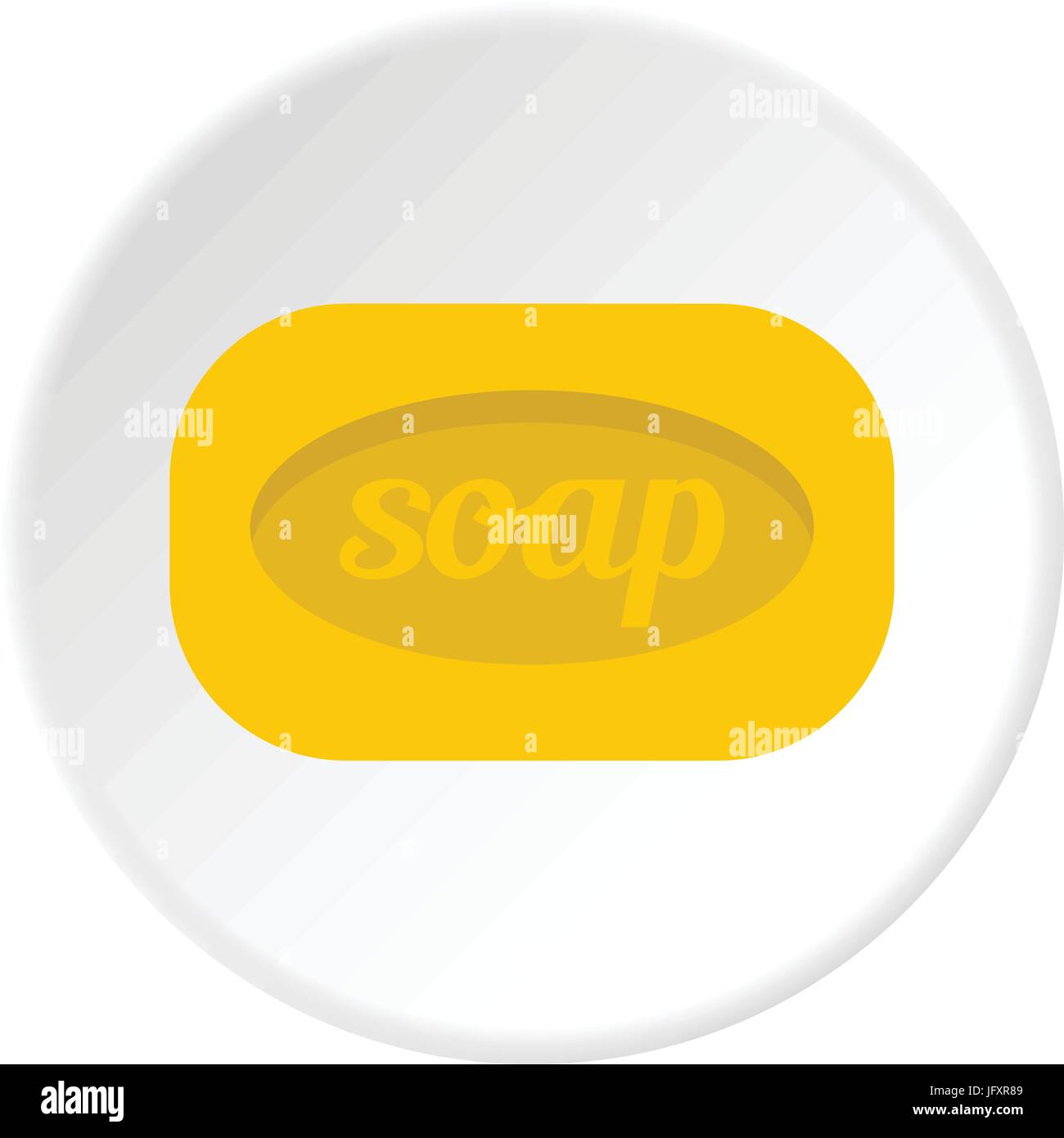 Yellow soap bar icon circle Stock Vector Image & Art - Alamy