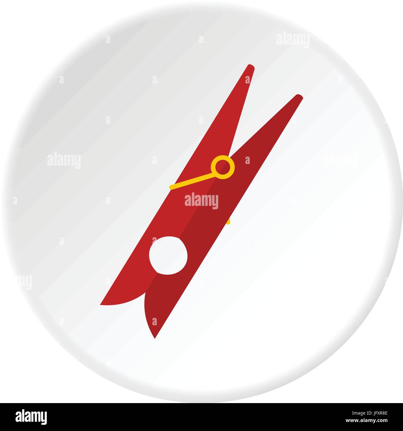 Red clothes pin icon circle Stock Vector Image & Art - Alamy