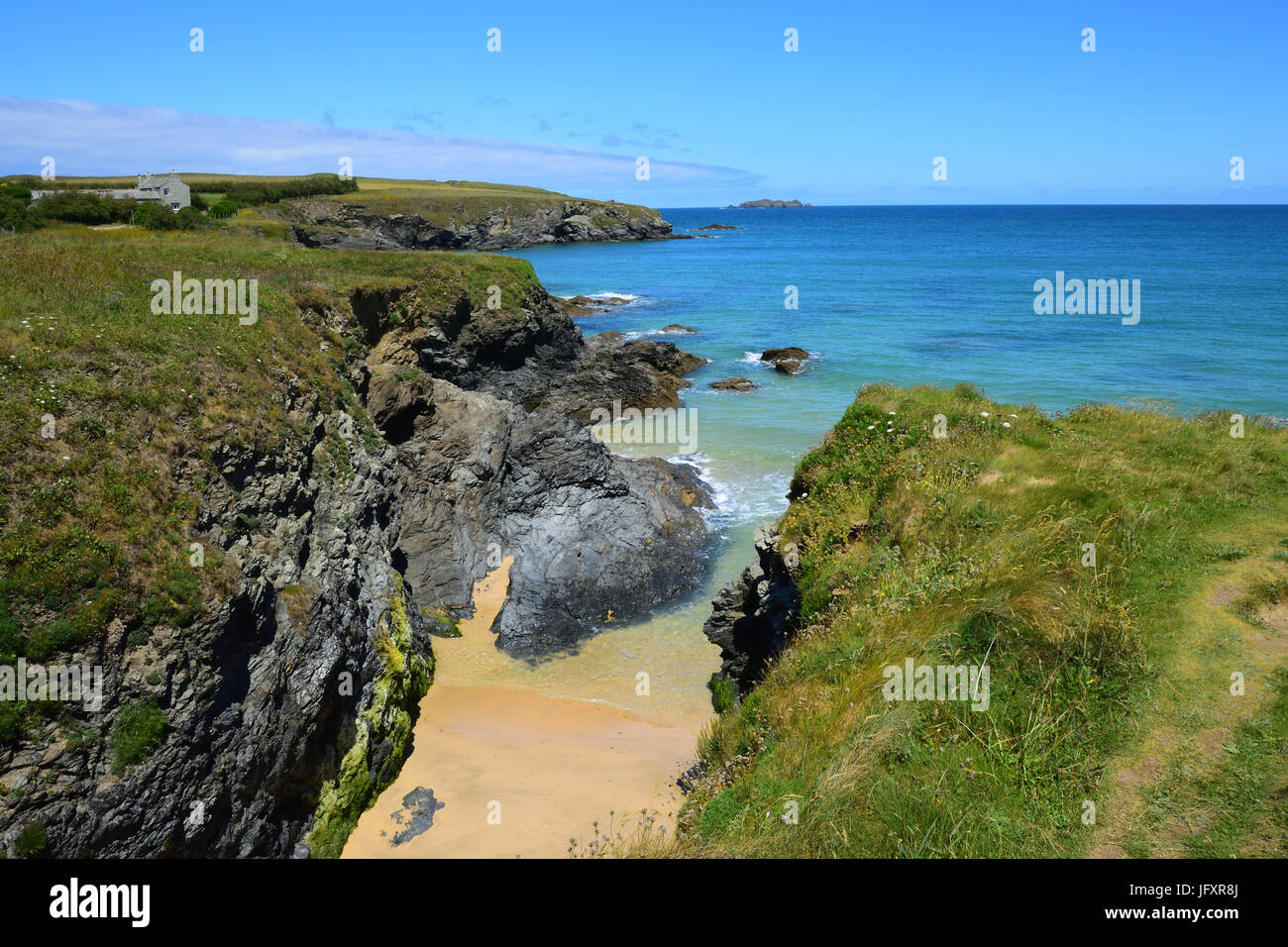 Harlyn bay, near Padstow, North Cornwall, England, UK Stock Photo - Alamy