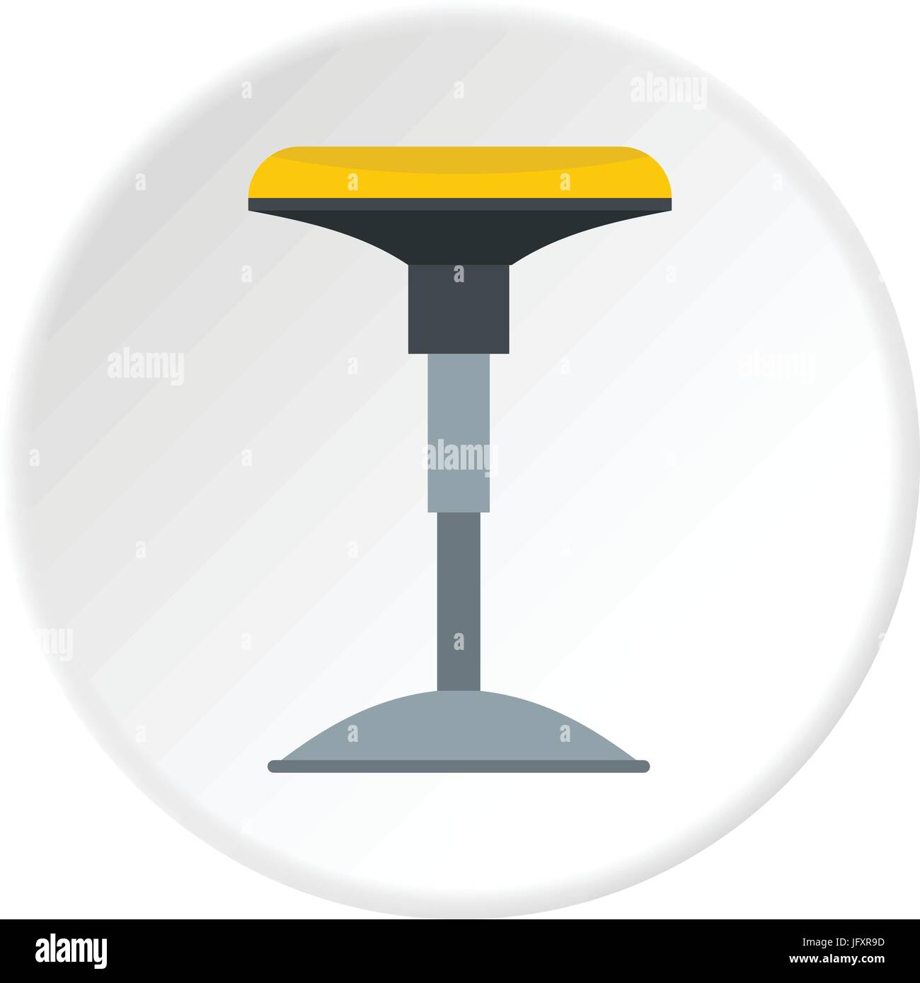 Yellow bar stool icon circle Stock Vector Image & Art - Alamy
