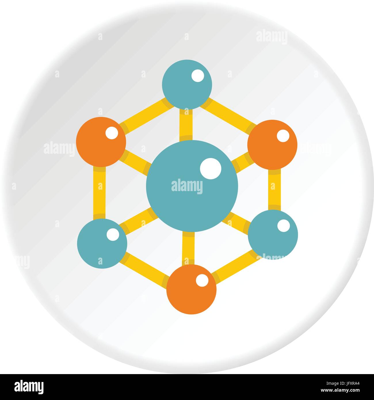 Colorful chemical and physical molecules icon Stock Vector Image & Art ...