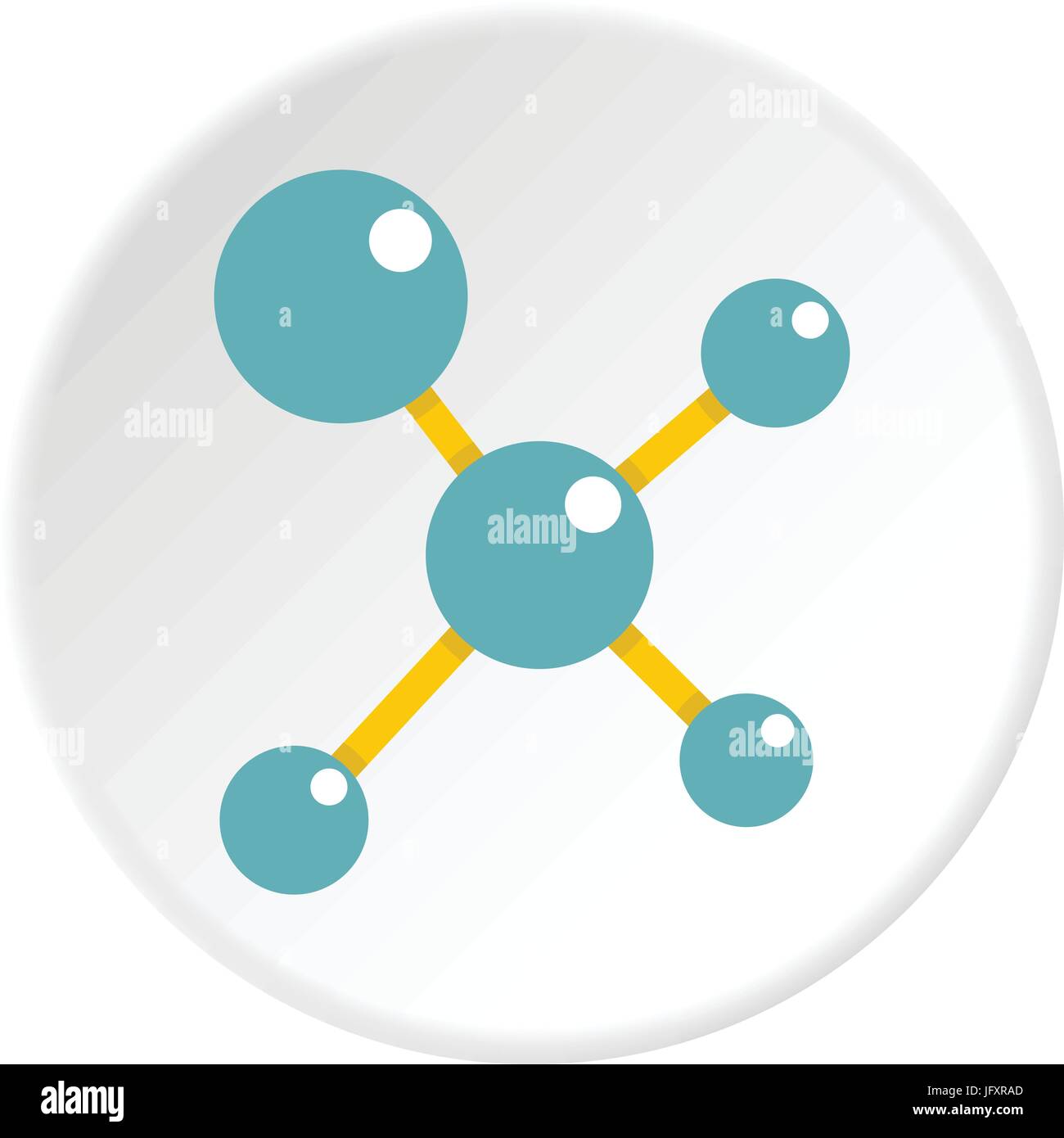 Blue molecule structure icon circle Stock Vector Image & Art - Alamy