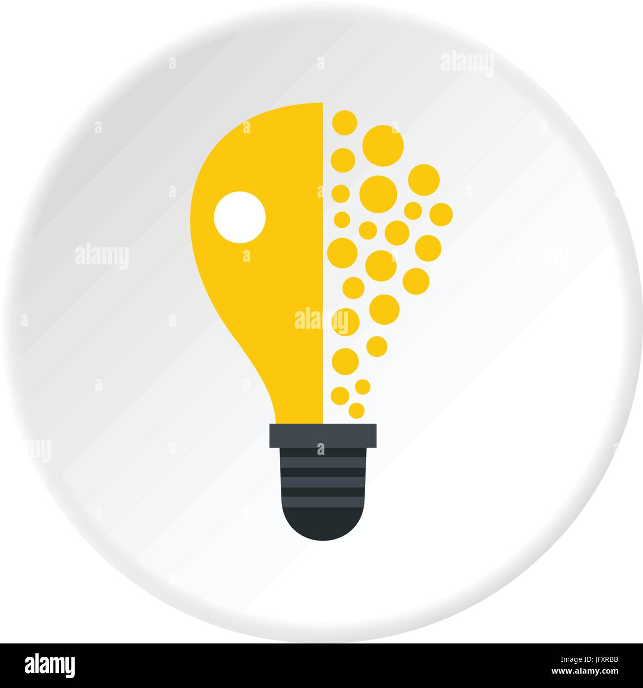Light bulb icon circle Stock Vector Image & Art - Alamy