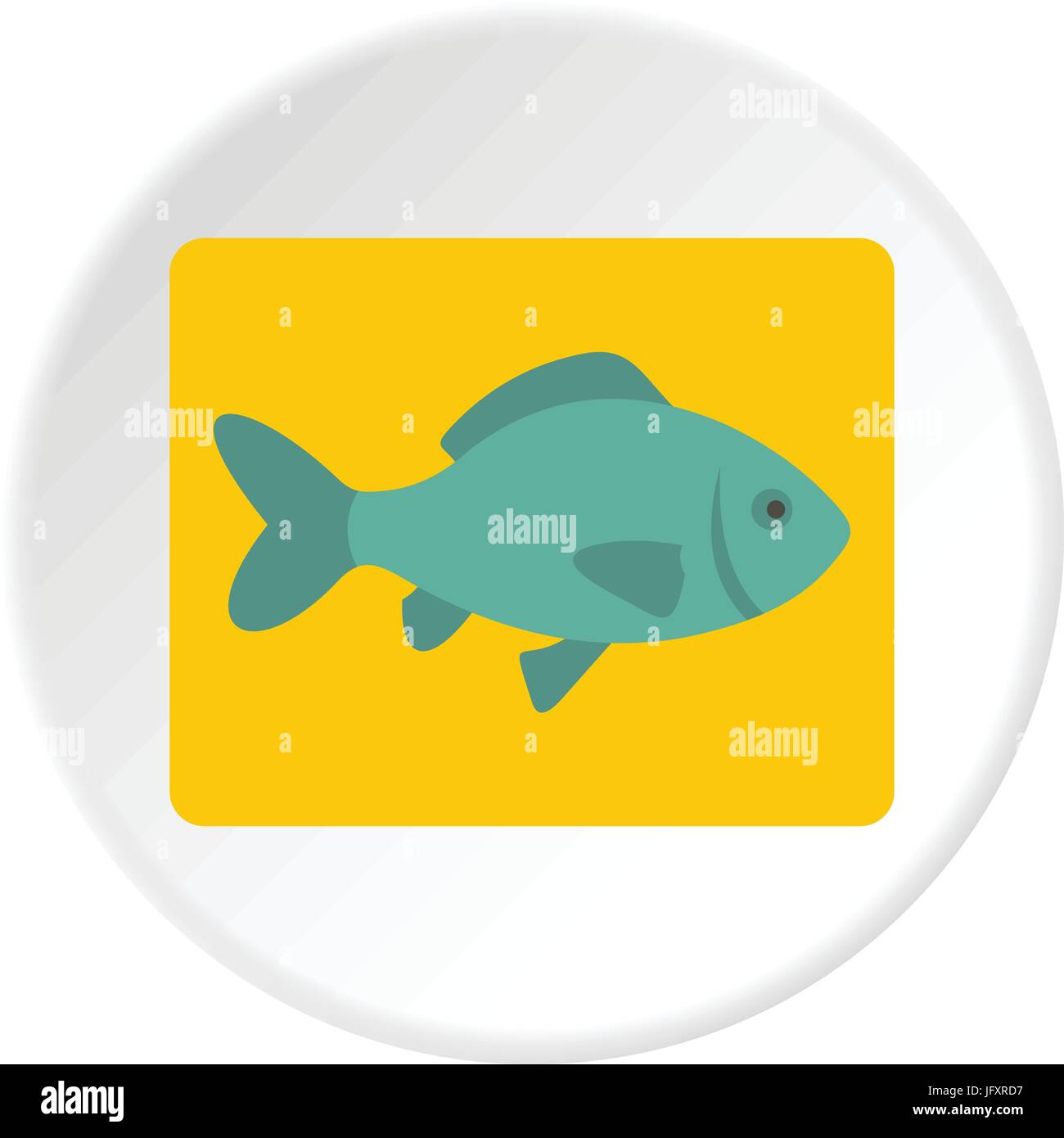 Fresh raw fish icon circle Stock Vector Image & Art - Alamy