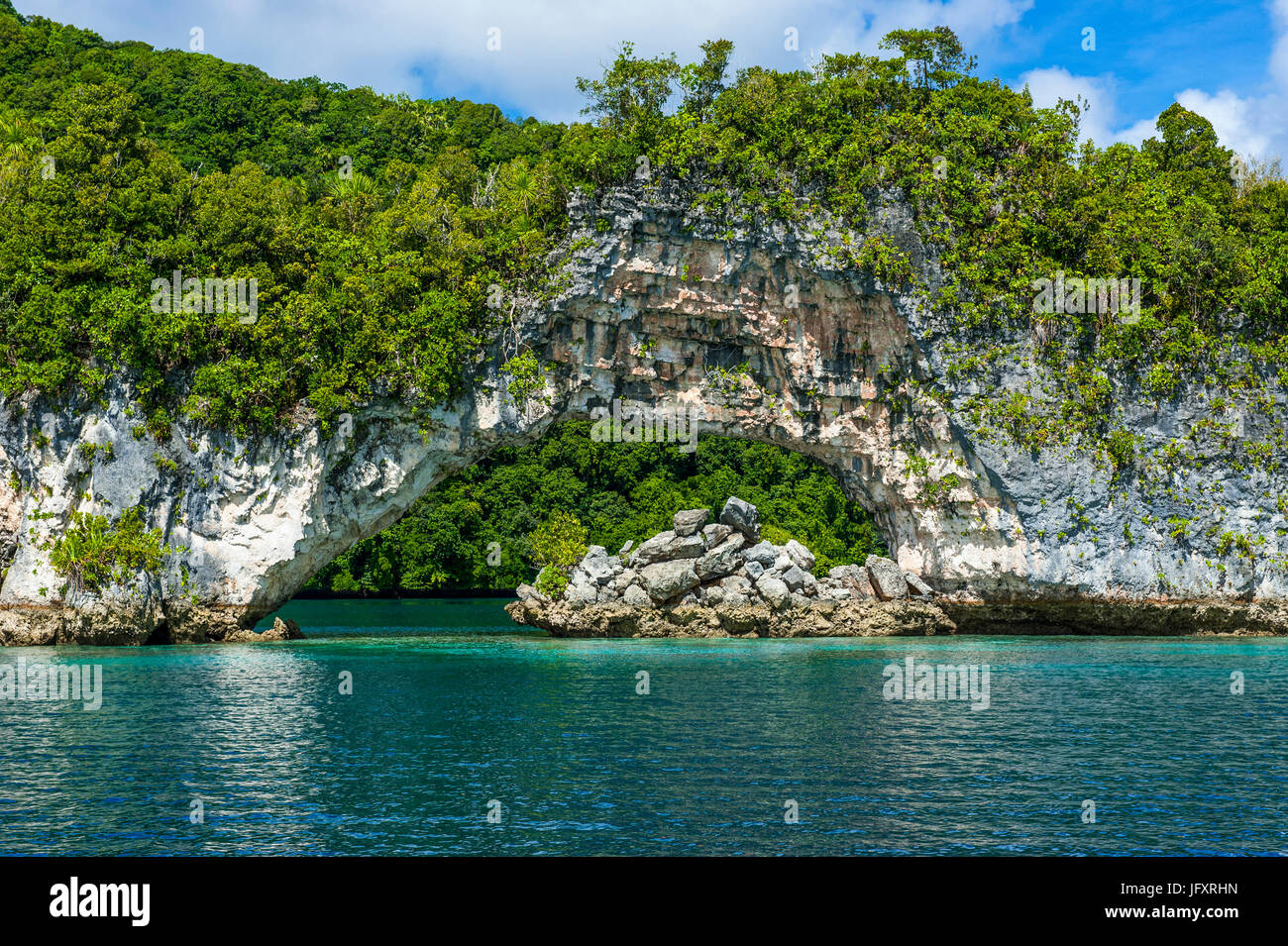 Rock arch in the Rock islands, Palau, Central Pacific Stock Photo - Alamy