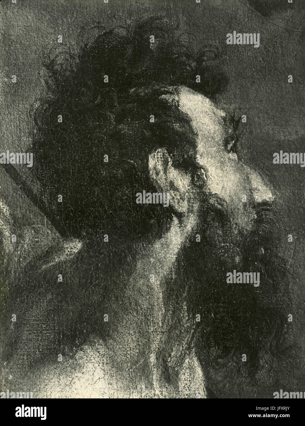 Head of St. John, painting by Jacopo Bassano Stock Photo - Alamy