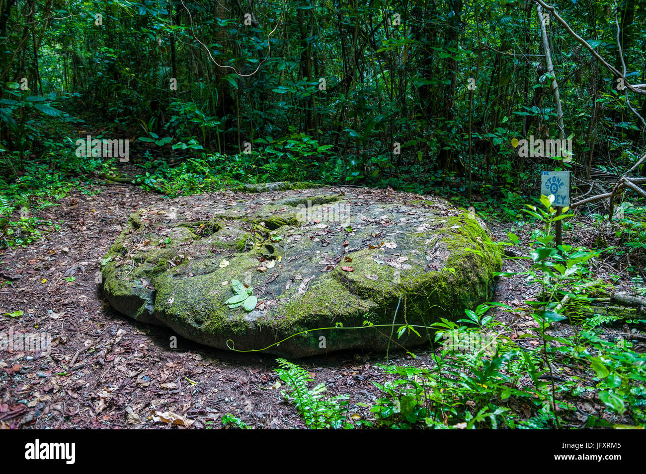 Old stone money carp island hi-res stock photography and images - Alamy