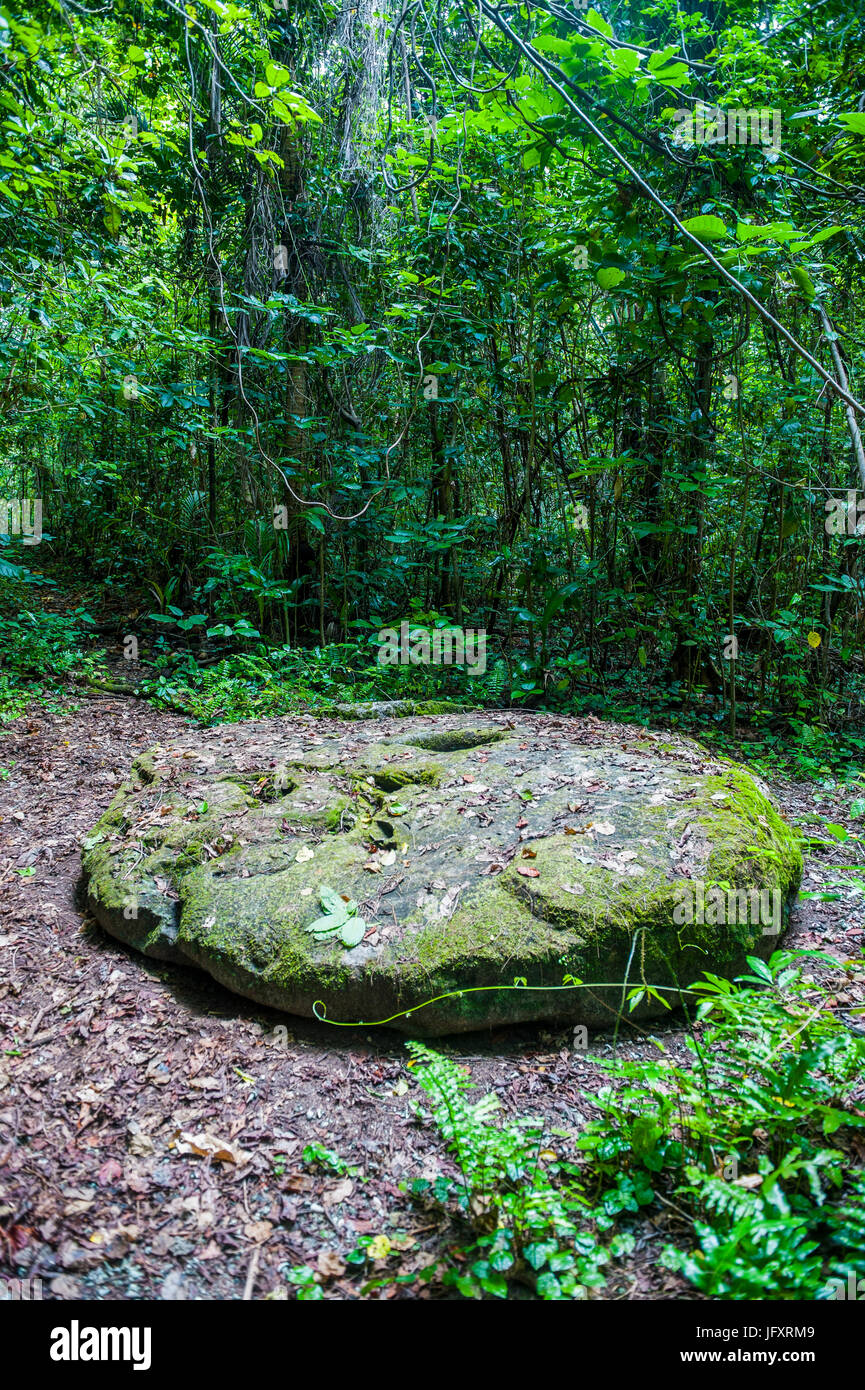 Old stone money carp island hi-res stock photography and images - Alamy