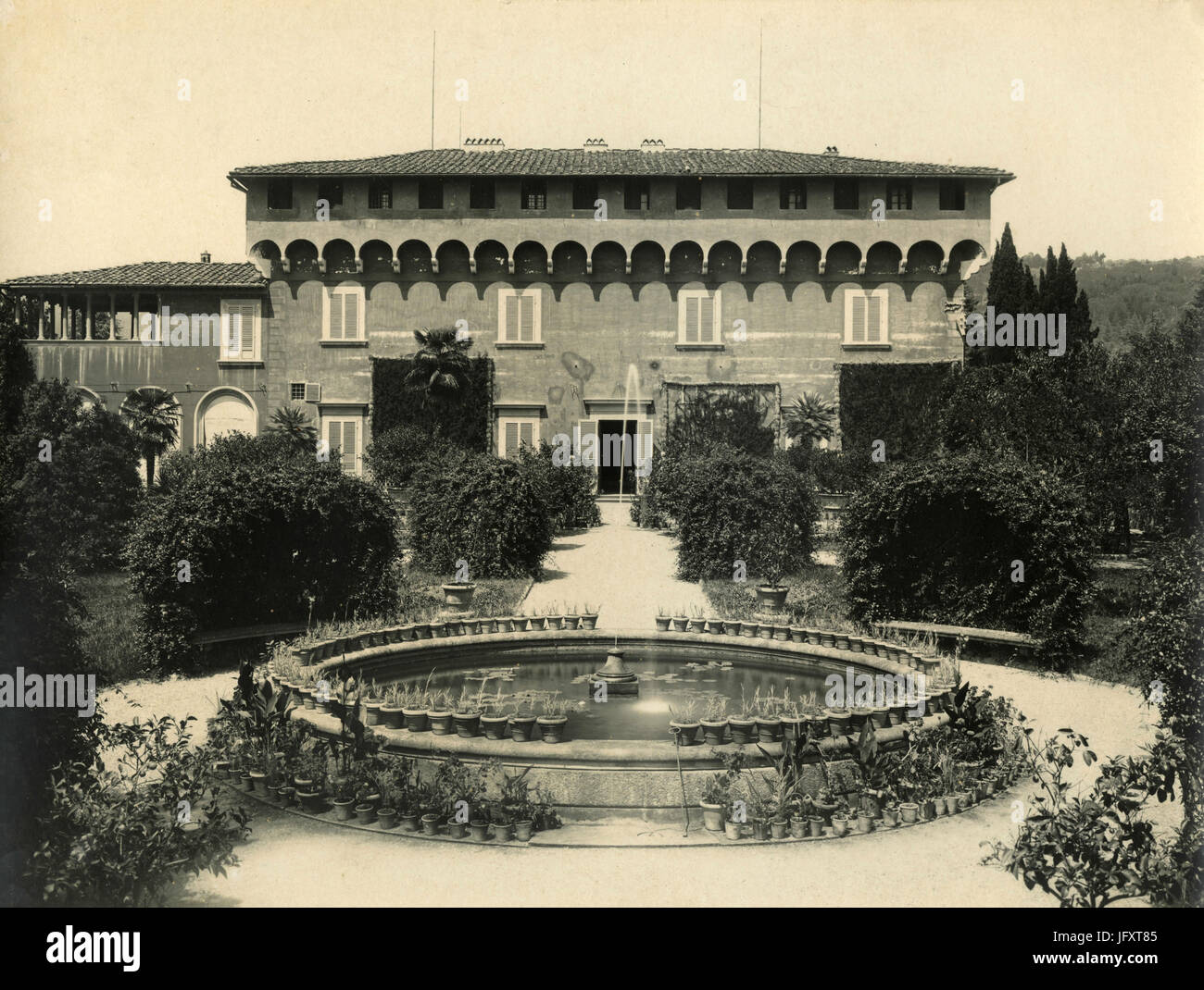 Facade of Villa Medicea, Careggi, Italy Stock Photo - Alamy