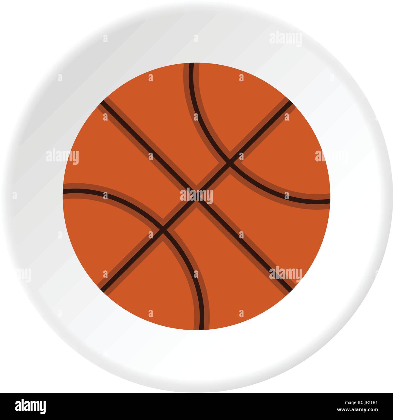 Orange basketball ball icon circle Stock Vector Image & Art - Alamy