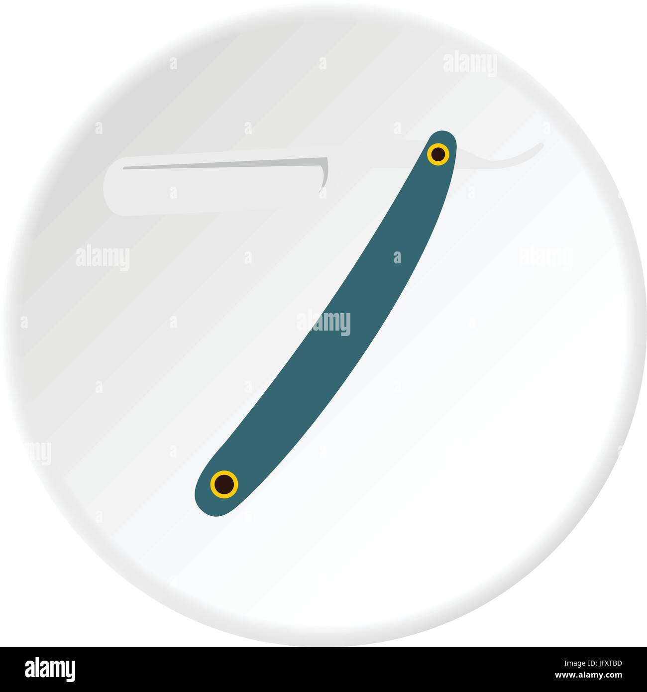 Straight razor icon circle Stock Vector Image & Art - Alamy