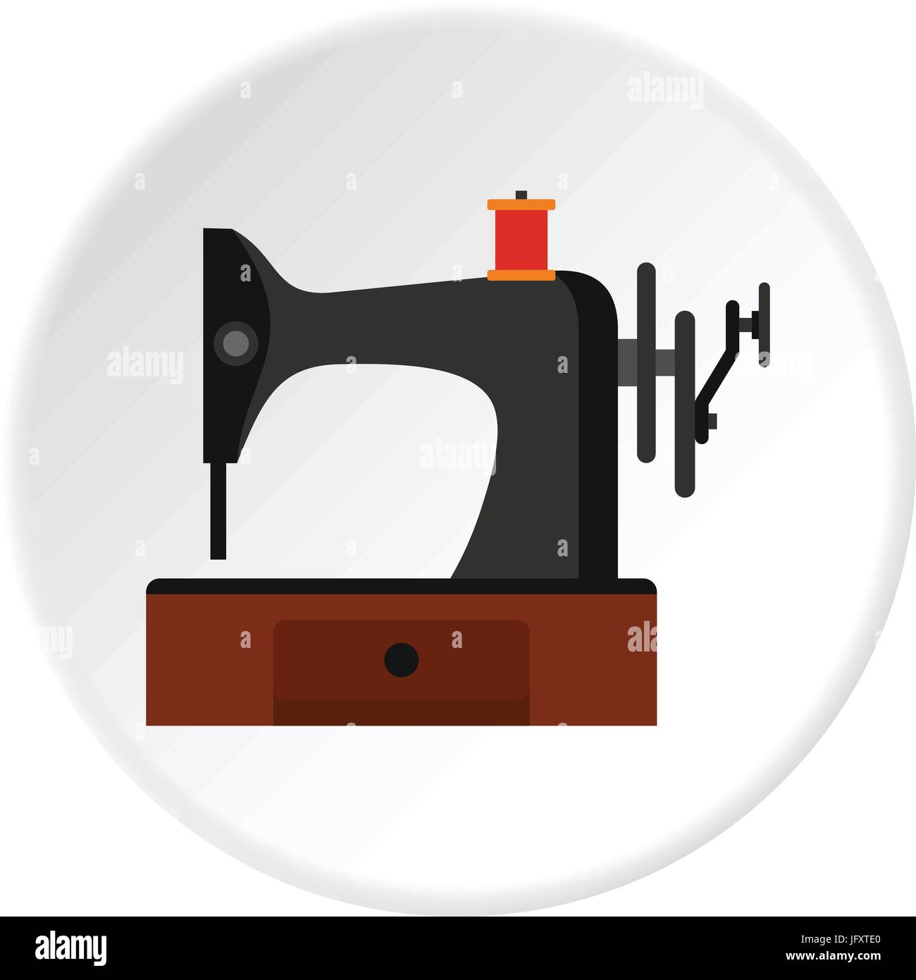 Sewing machine icon circle Stock Vector Image & Art - Alamy