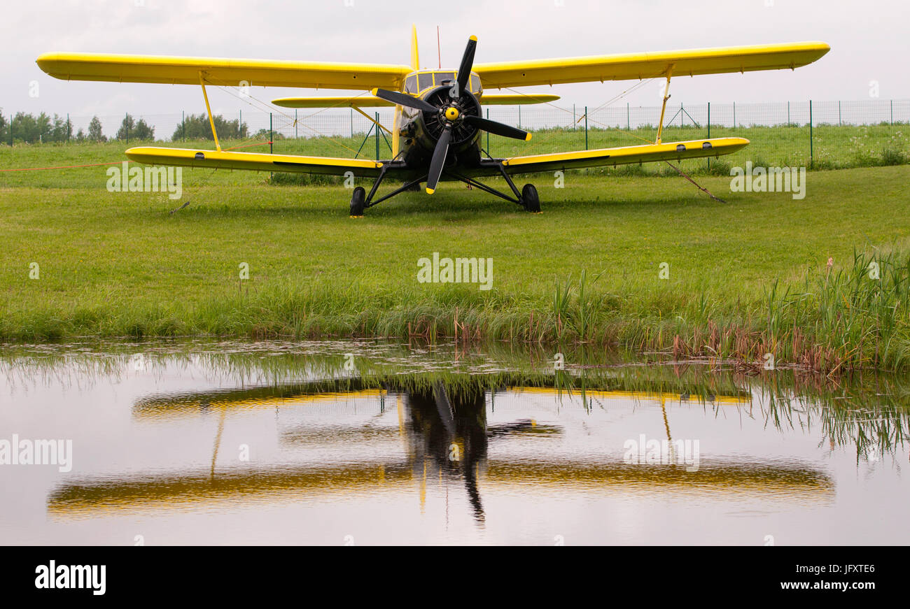 Military aircraft at Ülenurme museum, Estonia Stock Photo - Alamy