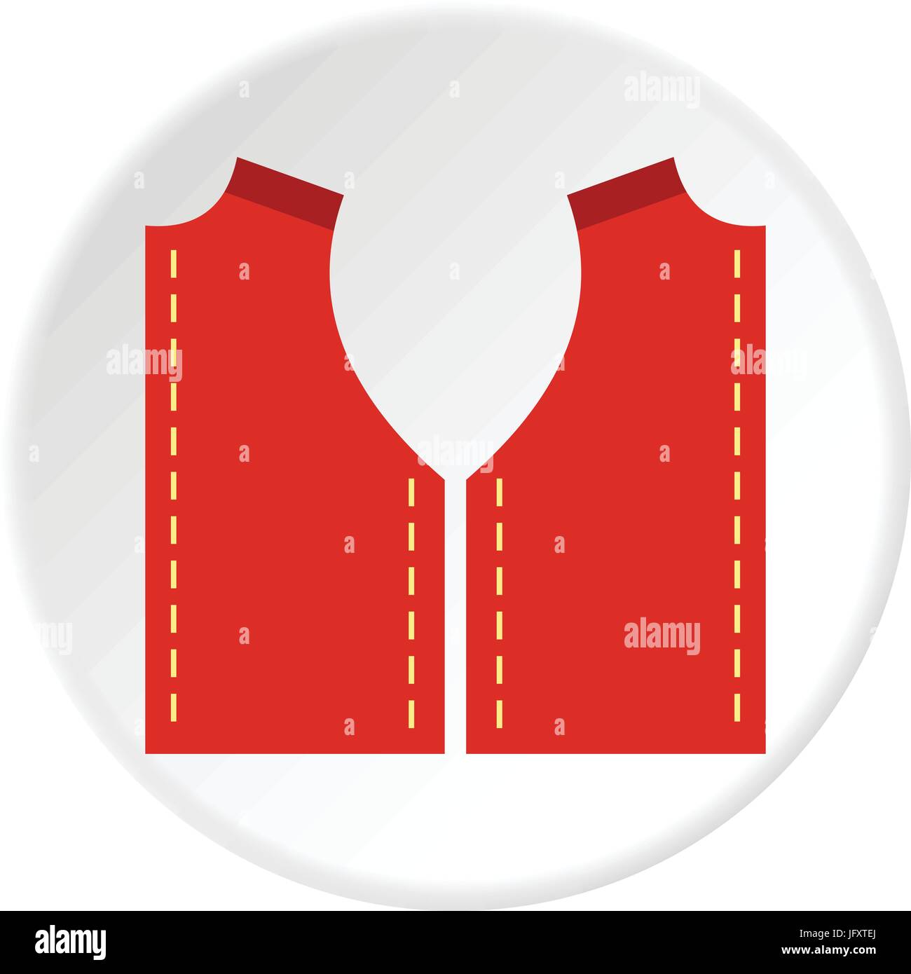 Pattern for sewing icon in flat circle isolated vector illustration for ...