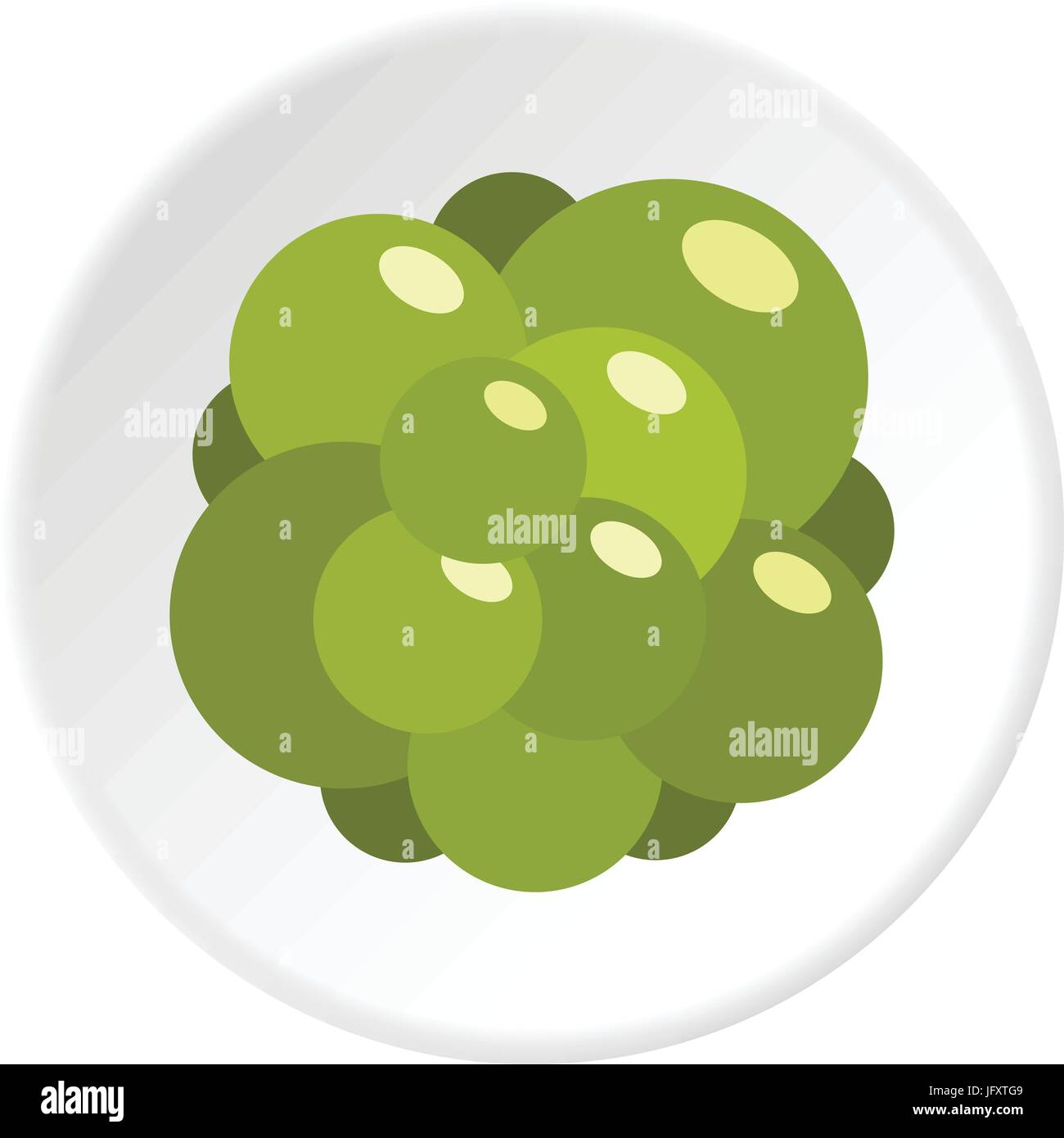 Ovary icon in flat circle isolated vector illustration for web Stock ...