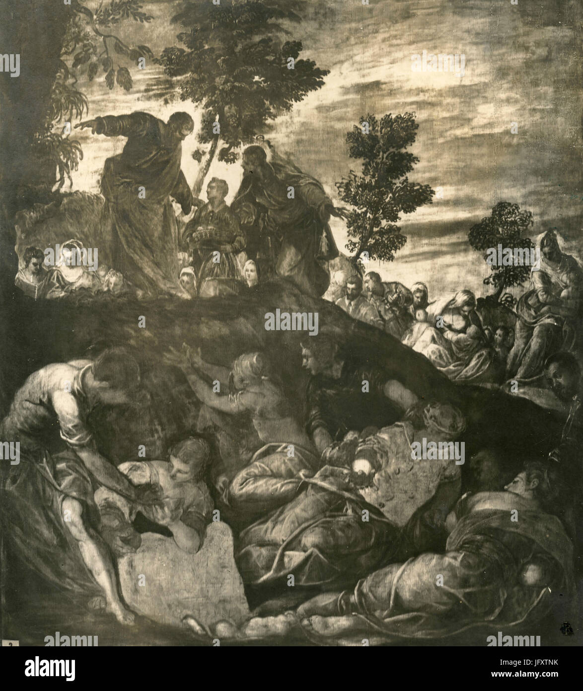 Multiplication of loaves painting hi-res stock photography and images ...