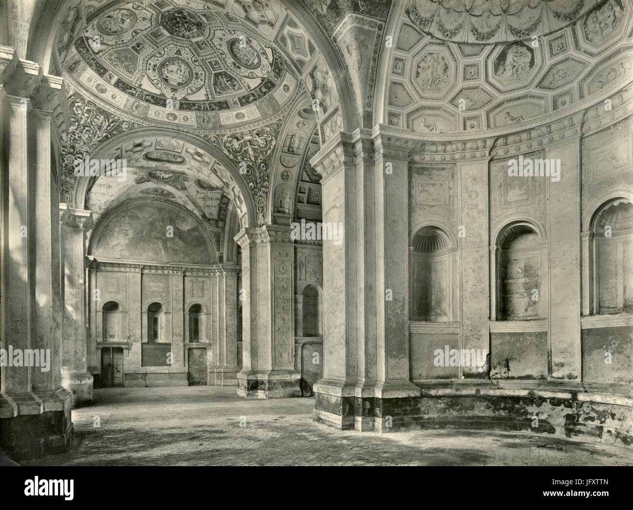 Inside of Villa Madama, by Raffaello e Giulio Romano, Rome, Italy Stock ...