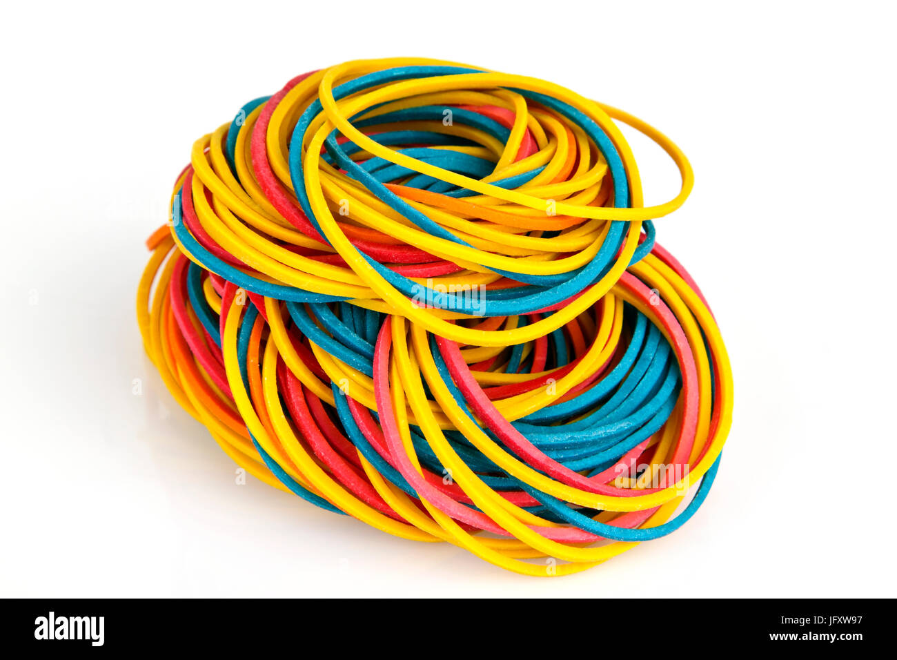Stack of rubber bands Cut Out Stock Images & Pictures - Alamy