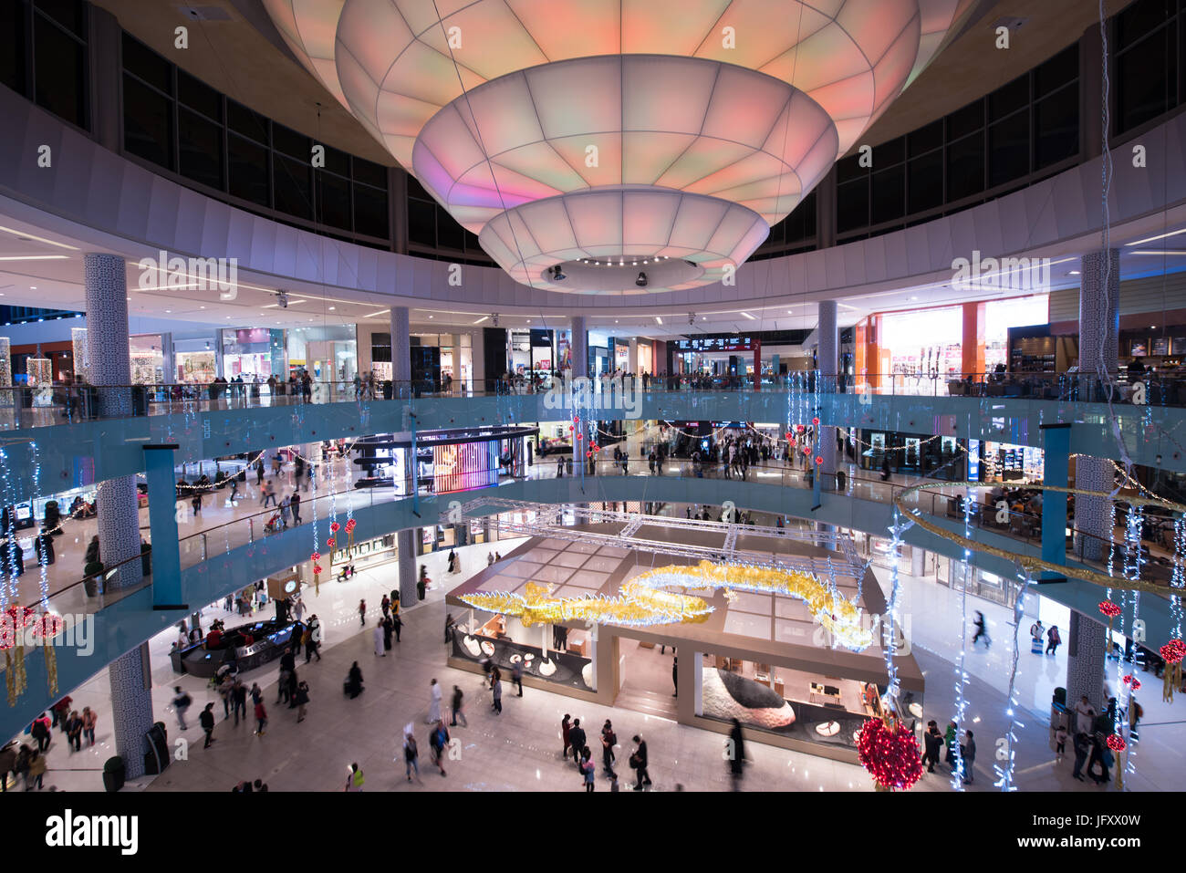 interior of the large modern shopping center Stock Photo - Alamy