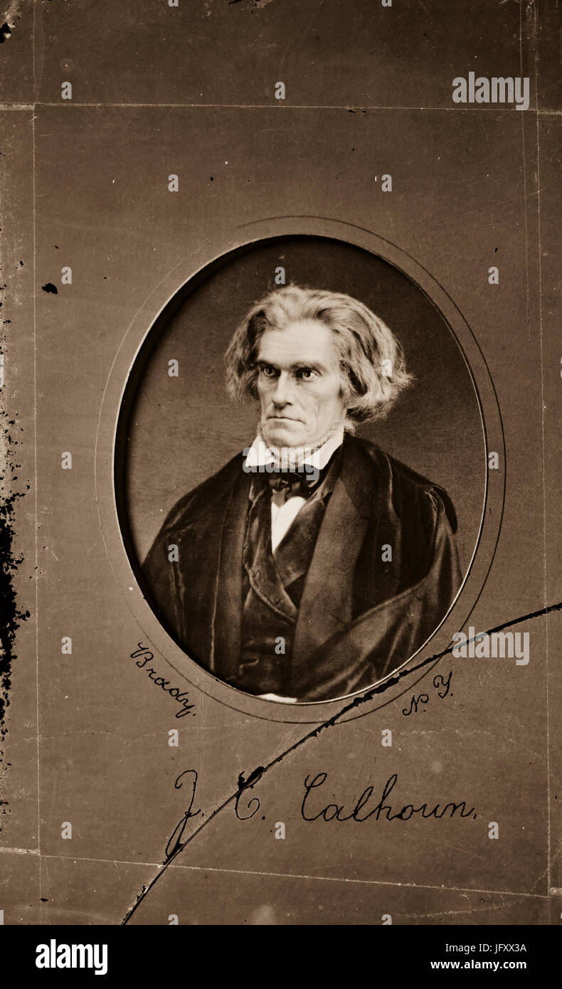 John c calhoun portrait hi-res stock photography and images - Alamy