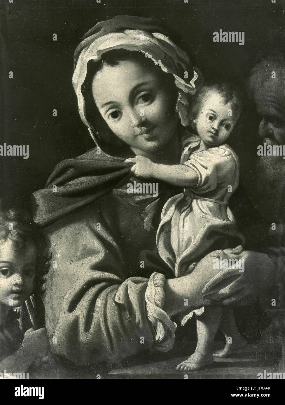 The Holy Family, painting by Bartolomeo Schedoni, Bologna, Italy Stock ...