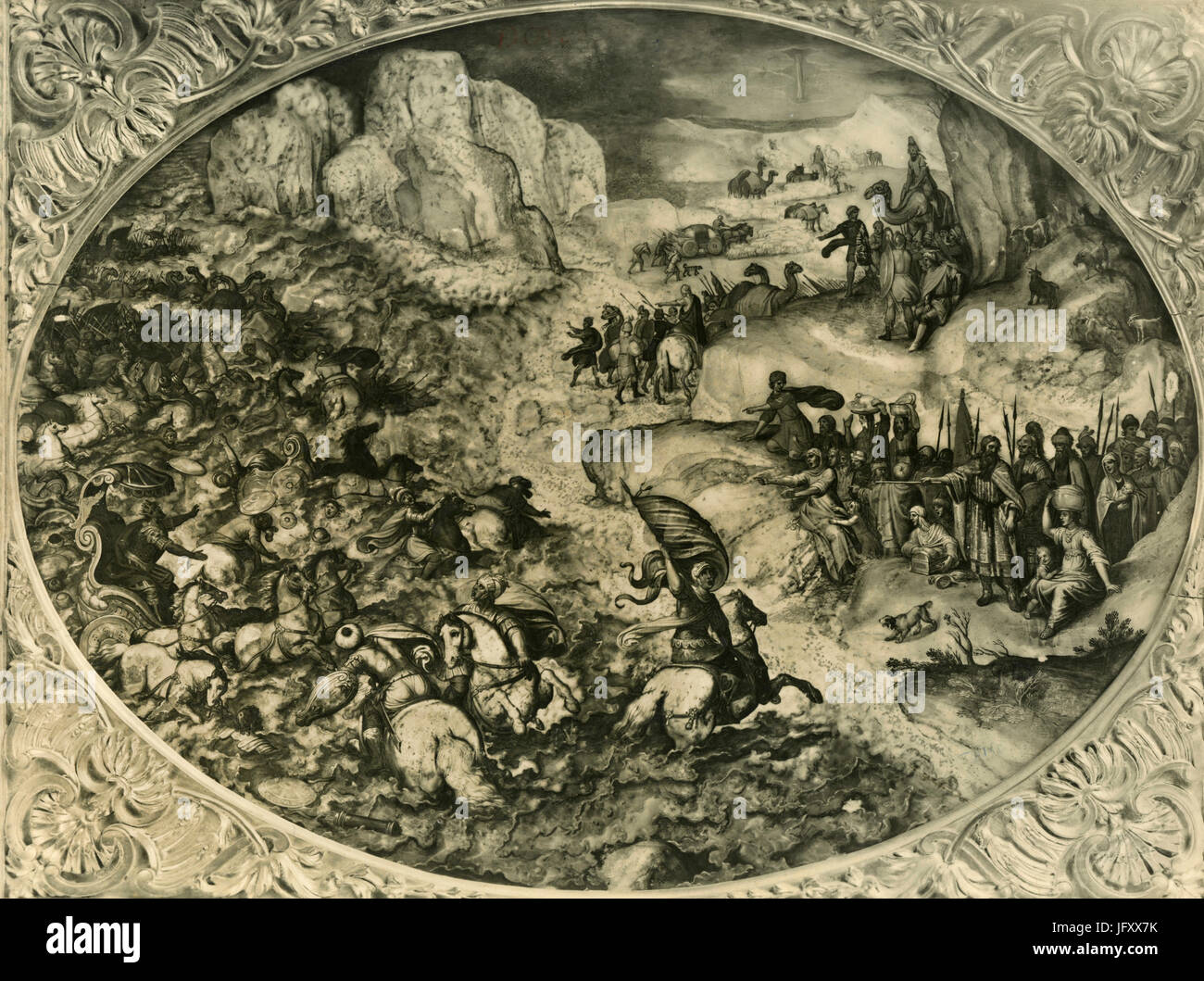 The Submersion of the Egyptian Army, painting by Antonio Tempesti, Rome ...