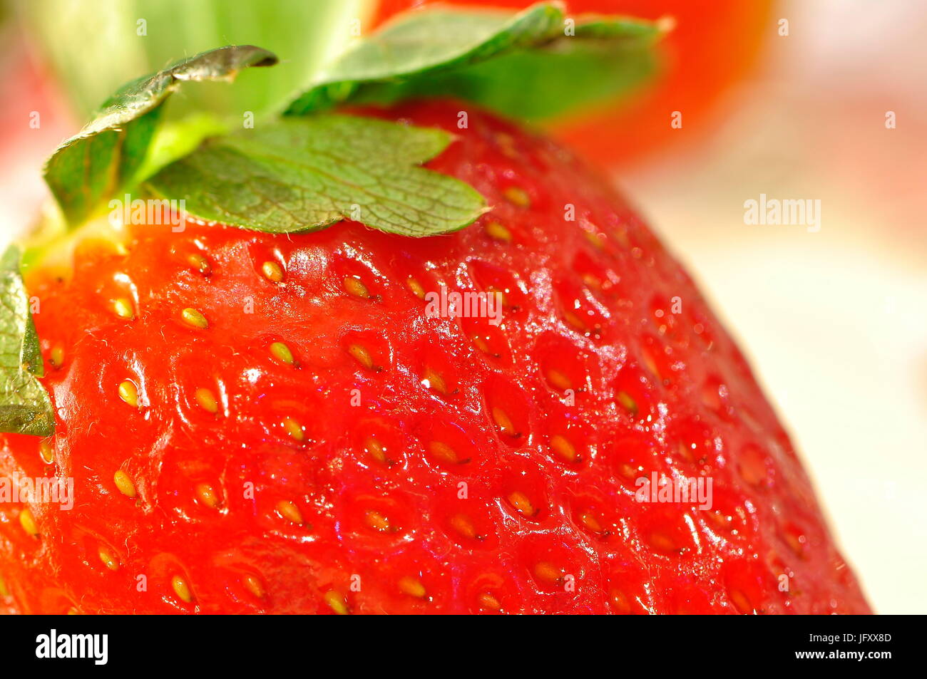 Strawberry close up Stock Photo - Alamy