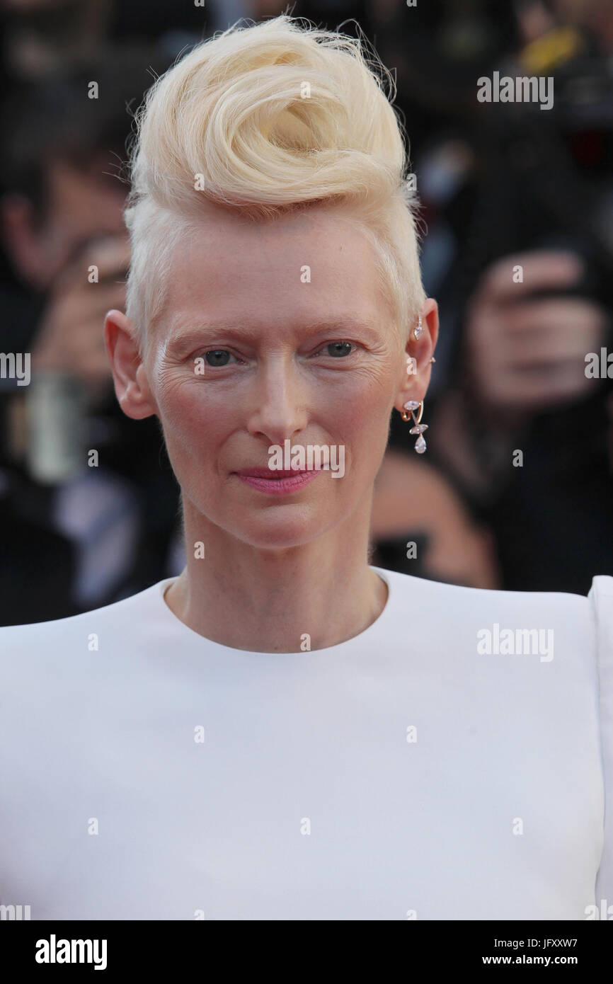 Actress Tilda Swinton attends the Okja screening during the 70th annual ...