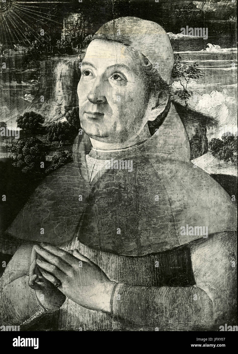 Portrait of Bishop Filasio Roverella, painting by Maestro dei ...