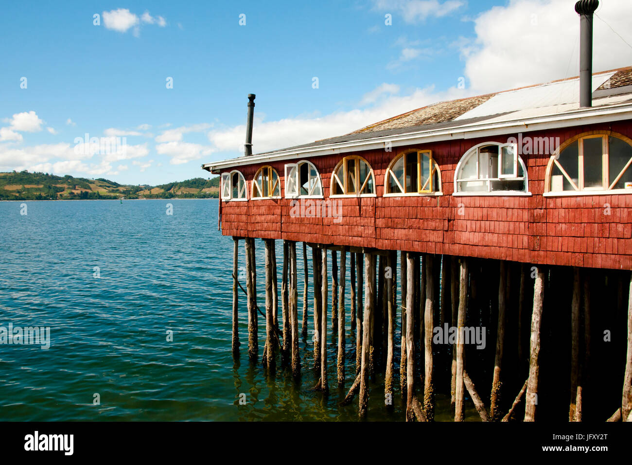 Stilt House - Castro - Chile Stock Photo - Alamy
