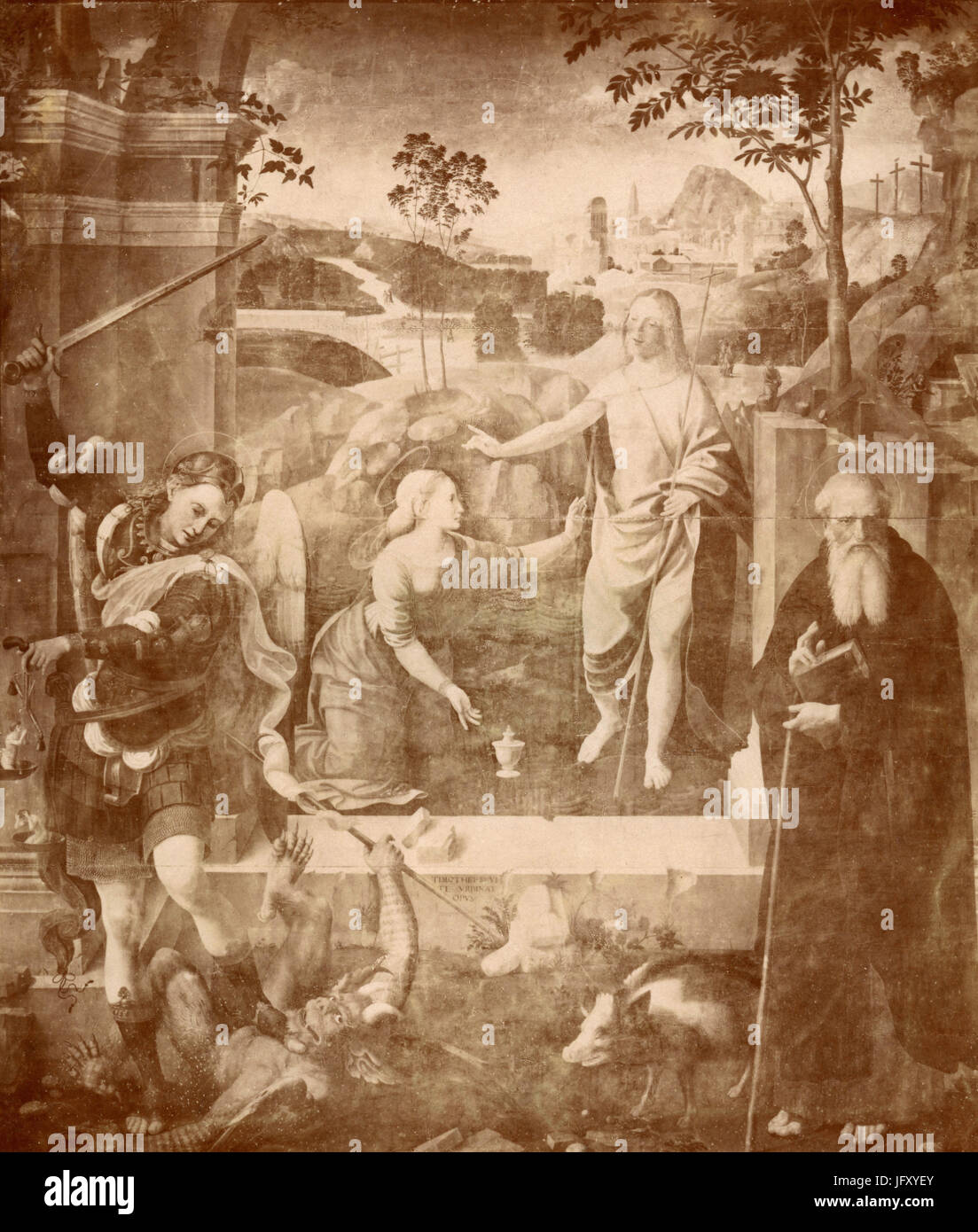 Noli me tangere, painting by Timoteo Viti, Cagli, Italy Stock Photo - Alamy