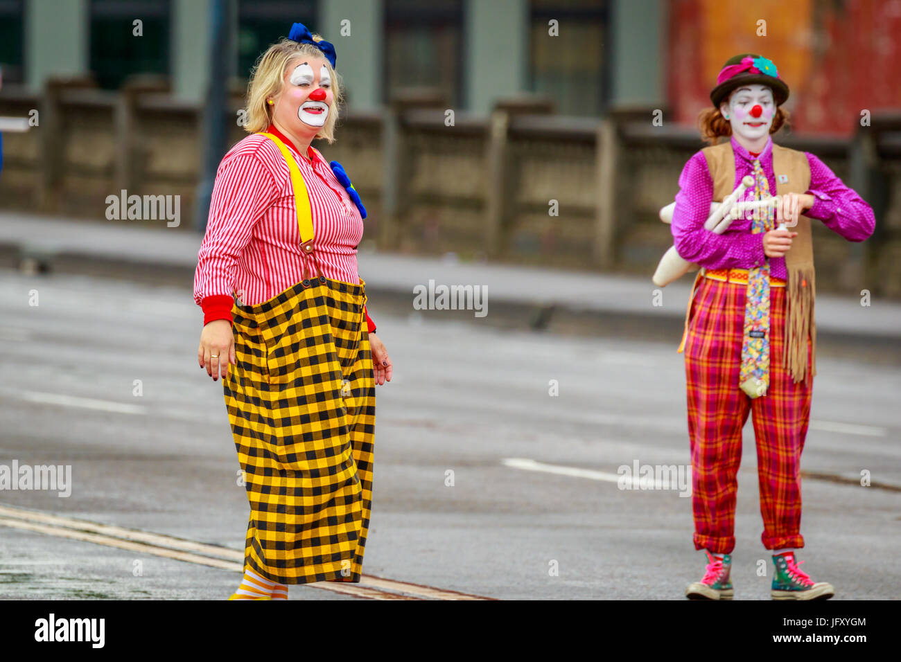 Portland, Oregon, USA - June 10, 2017: Rose Festival Circus Corps in ...