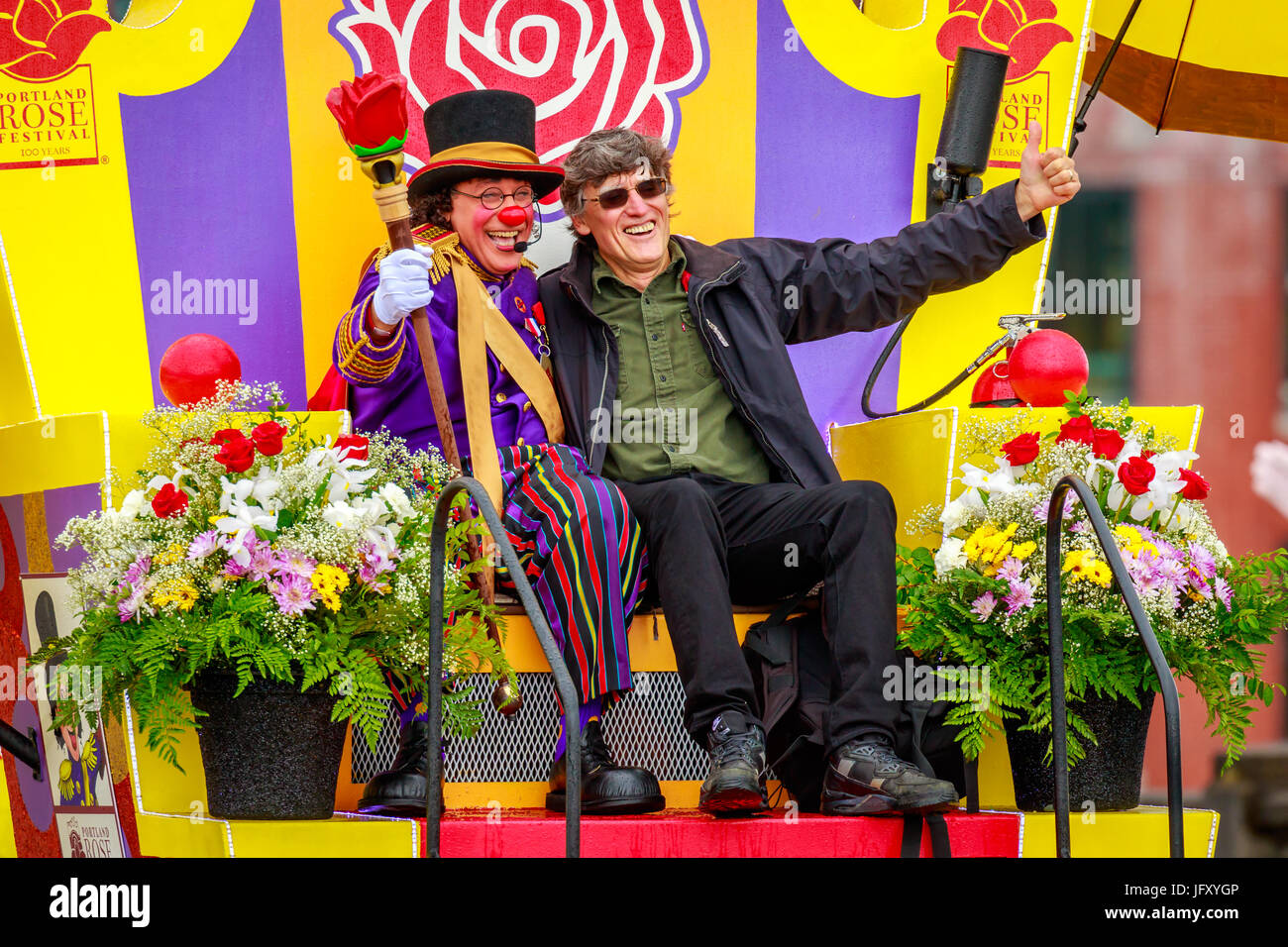 Portland, Oregon, USA - June 10, 2017: Clown Prince , Angel Ocasio, in ...