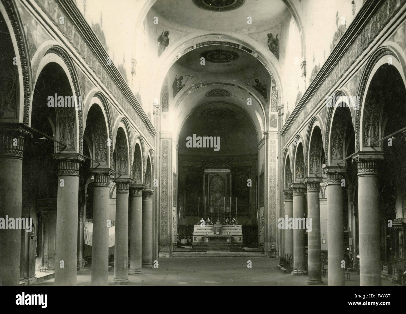 Inside Saint Francis church, Ferrara, Italy Stock Photo - Alamy