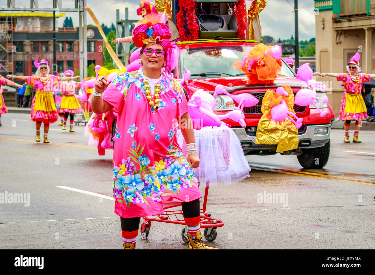 Portland, Oregon, USA - June 10, 2017: The Red Hot Mamas in the Grand ...