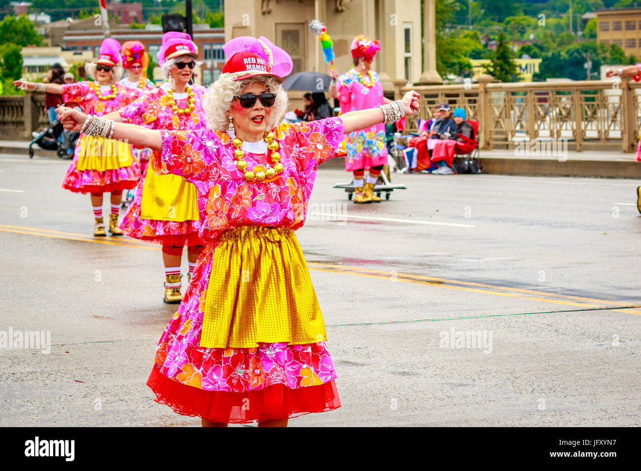 Portland, Oregon, USA - June 10, 2017: The Red Hot Mamas in the Grand ...