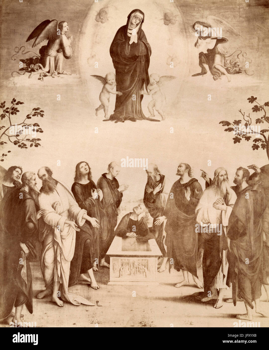 The Assumption of the Virgin, painting by Lorenzo Costa, Bologna, Italy ...