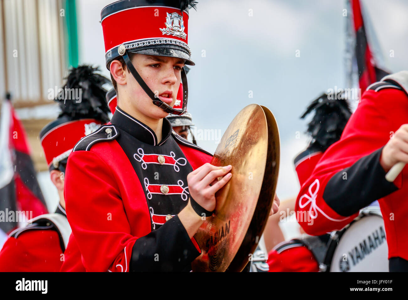 Portland, Oregon, USA - June 10, 2017: Oregon City High School Marching ...