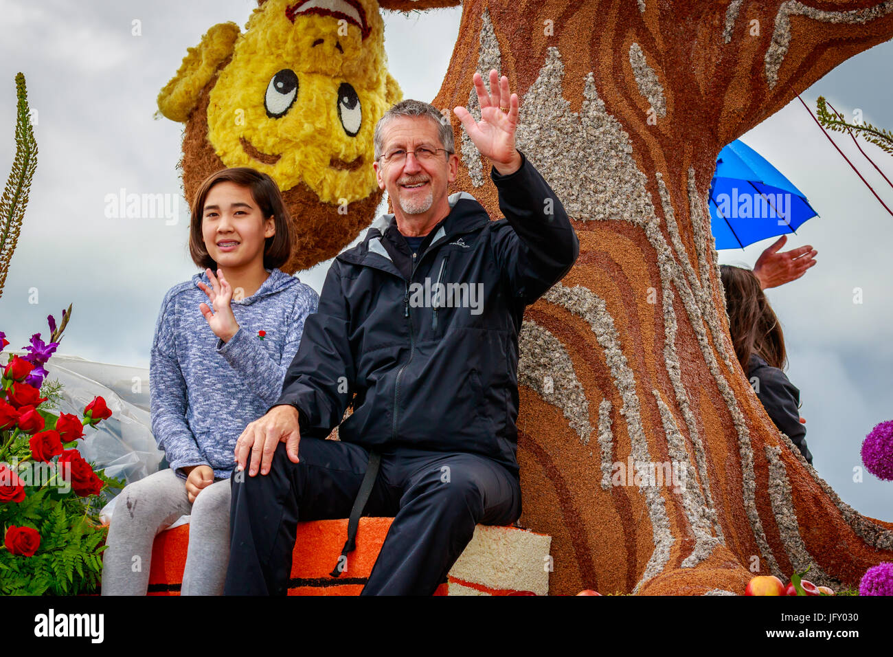 Portland, Oregon, USA - June 10, 2017: Alaska Airlines Float in the ...