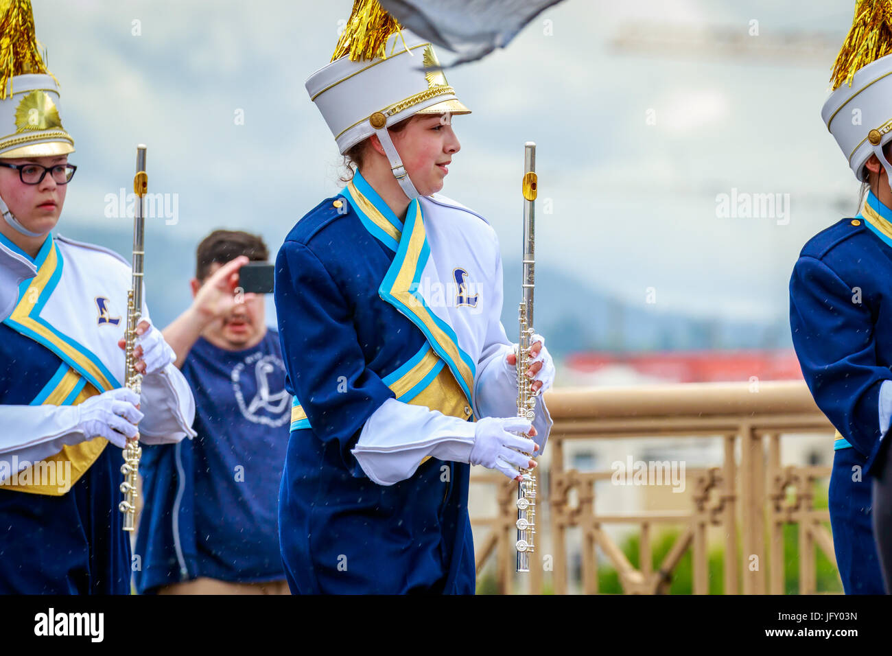 Portland, Oregon, USA - June 10, 2017: Liberty High School Marching ...