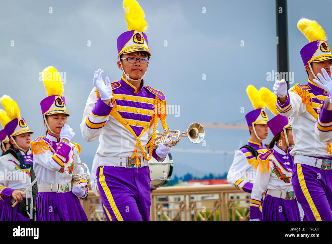 Shu te high school marching band hi-res stock photography and images ...