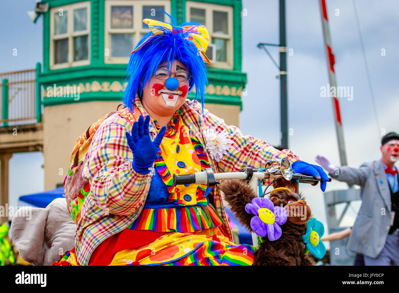 Portland, Oregon, USA - June 10, 2017: Rose Festival Clowns in the ...