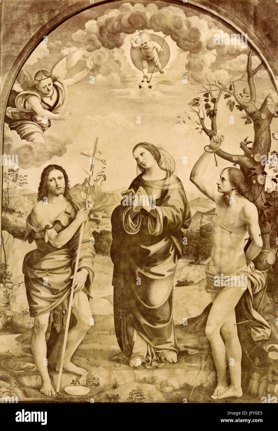 The Annuntiation of the Virgin with Saints John the Baptist and ...
