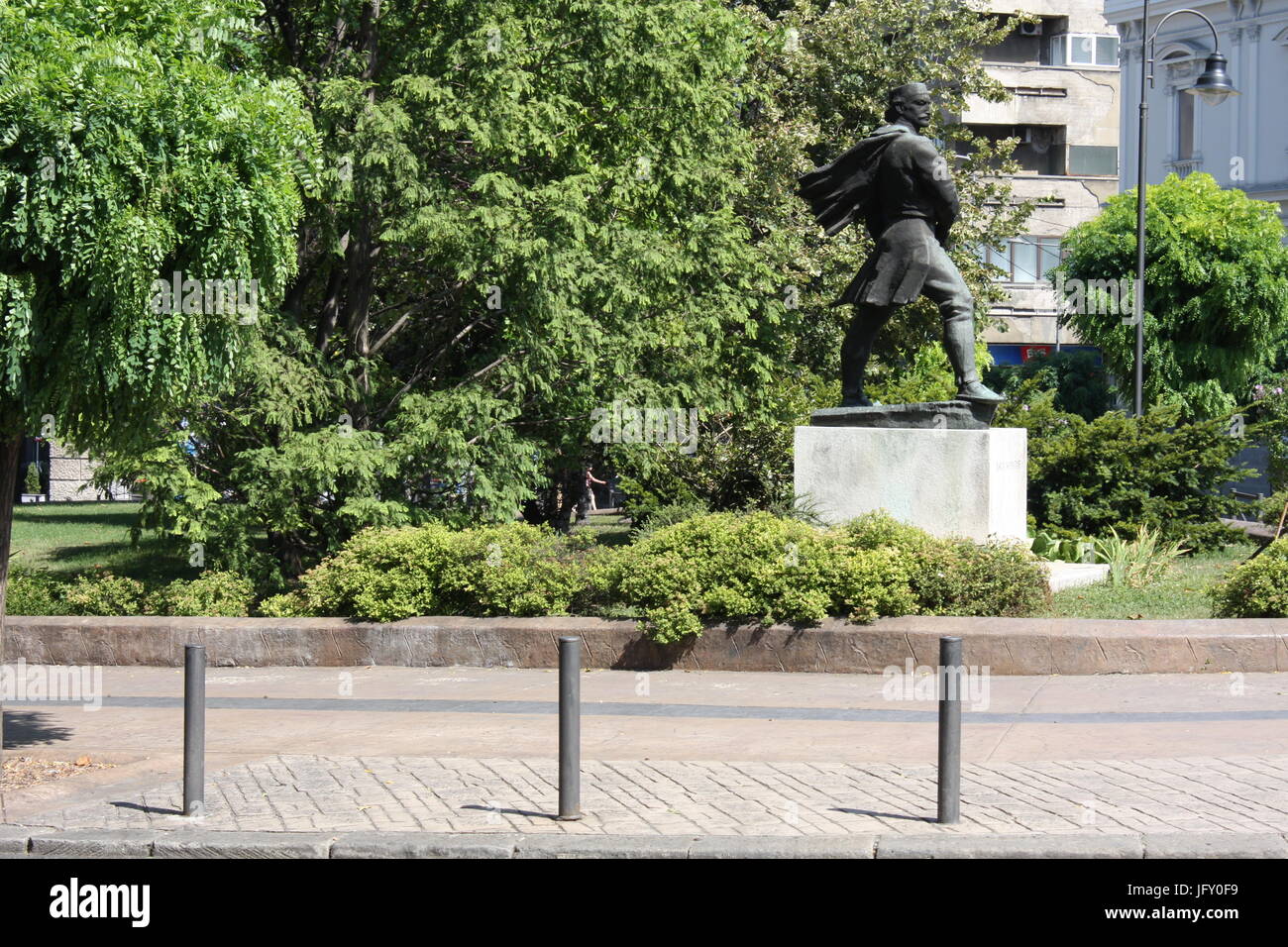 Statue of Vasilije Vasa Carapic in Belgrade, known as the Dragon from ...