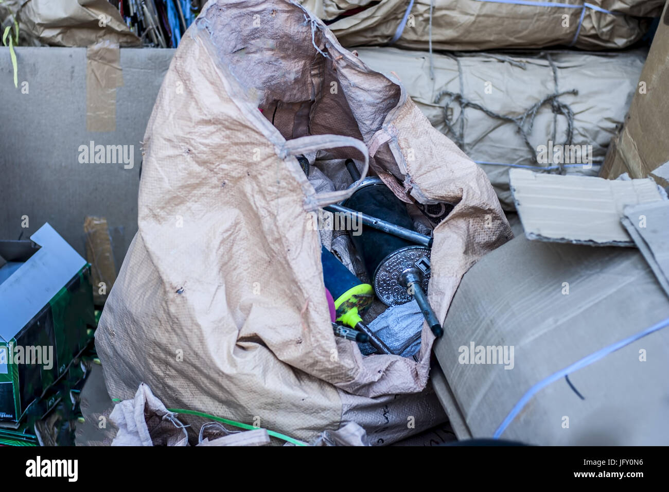 Heavy duty plastic sacks hi-res stock photography and images - Alamy