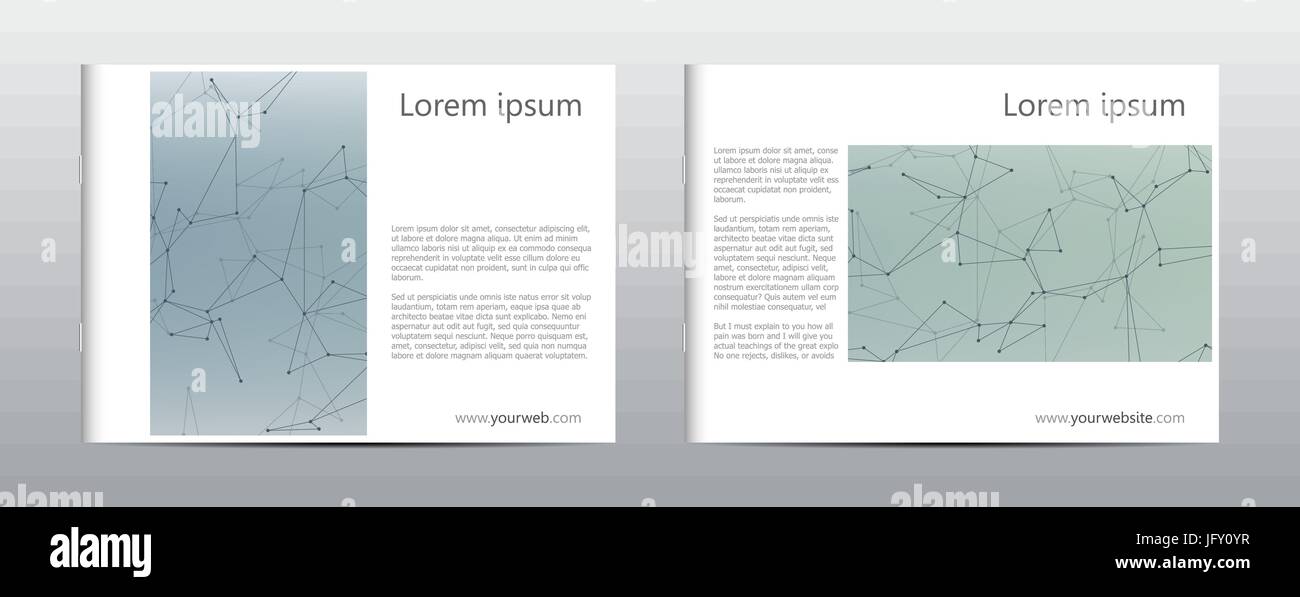Rectangle brochure template layout, cover, annual report, magazine in ...