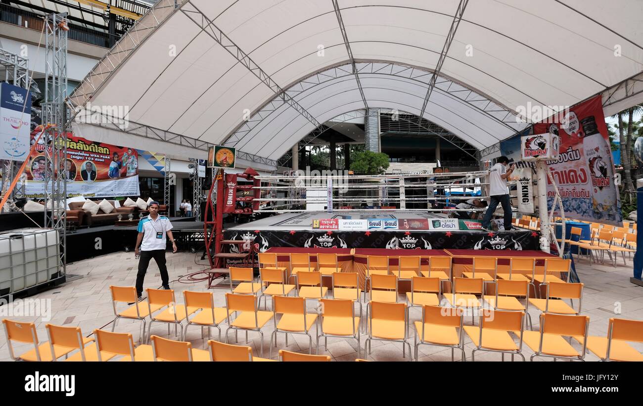 Martial Arts Muay Thai Thai Kick Boxing Ring Pattaya Thailand Stock ...