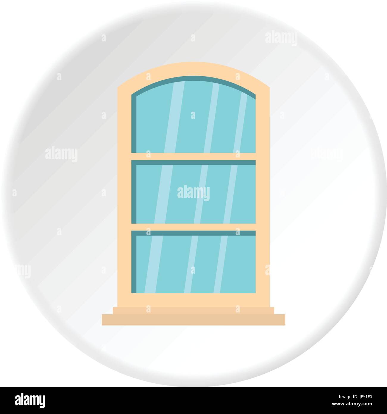 White narrow window icon circle Stock Vector Image & Art - Alamy