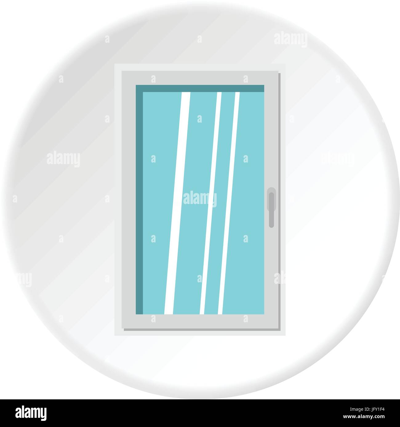 Closed white window icon circle Stock Vector Image & Art - Alamy